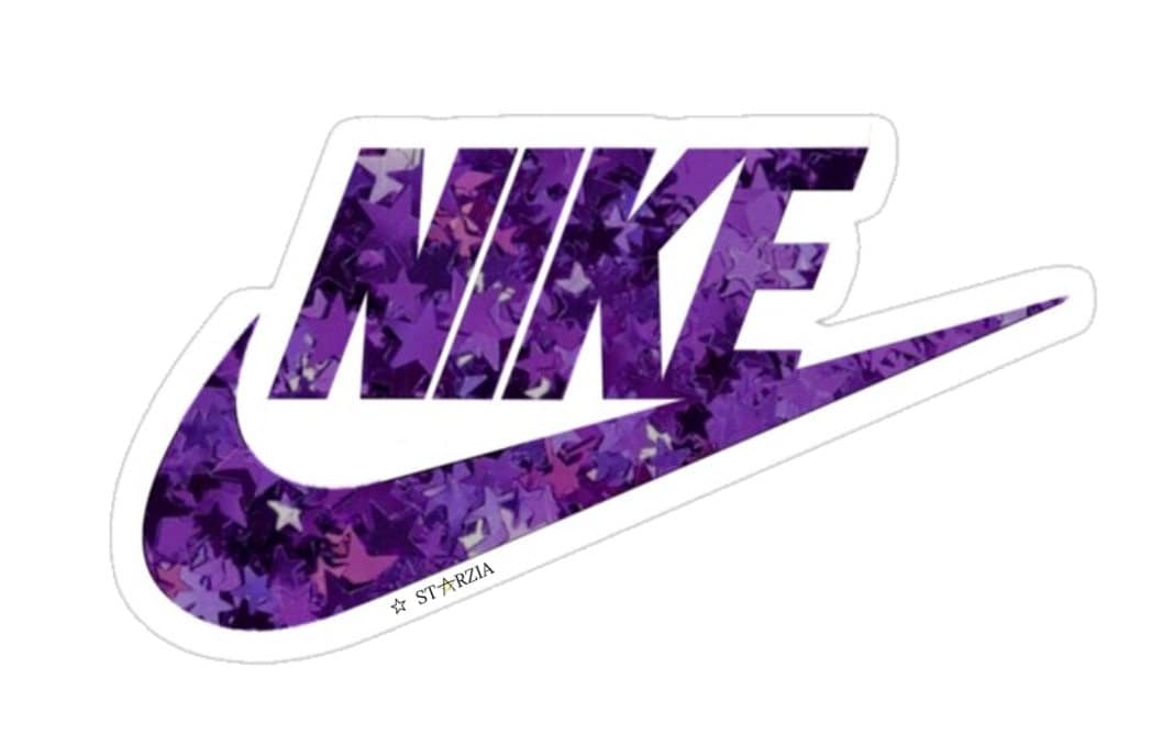 Nike Stickers Star Print Flowers Glossy & Waterproof | Etsy