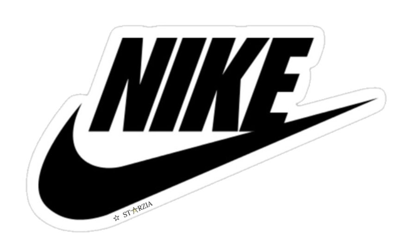 Nike Stickers Star Print Flowers Glossy & Waterproof | Etsy