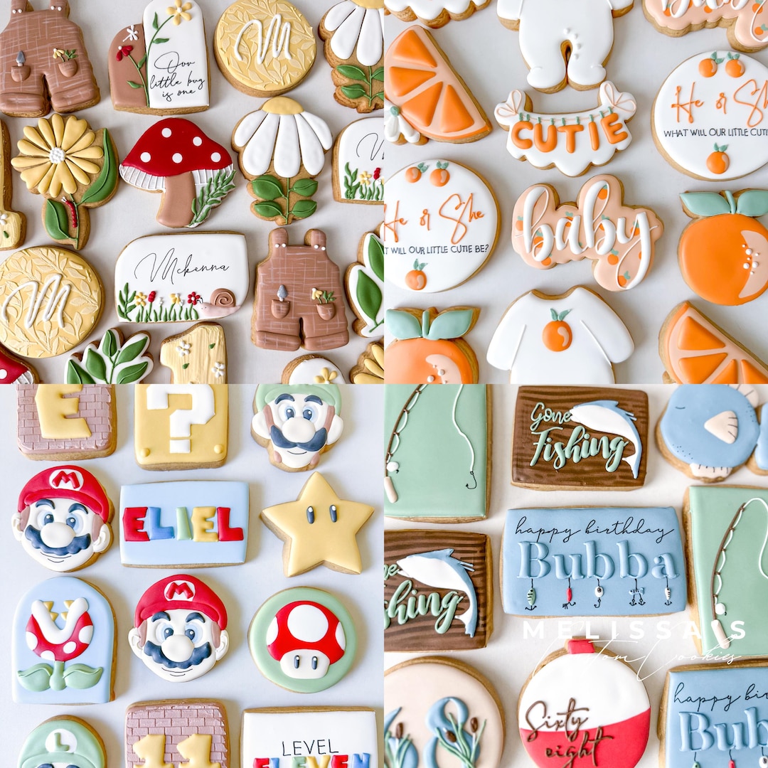Custom Iced Sugar Cookies (per Dozen) - Etsy