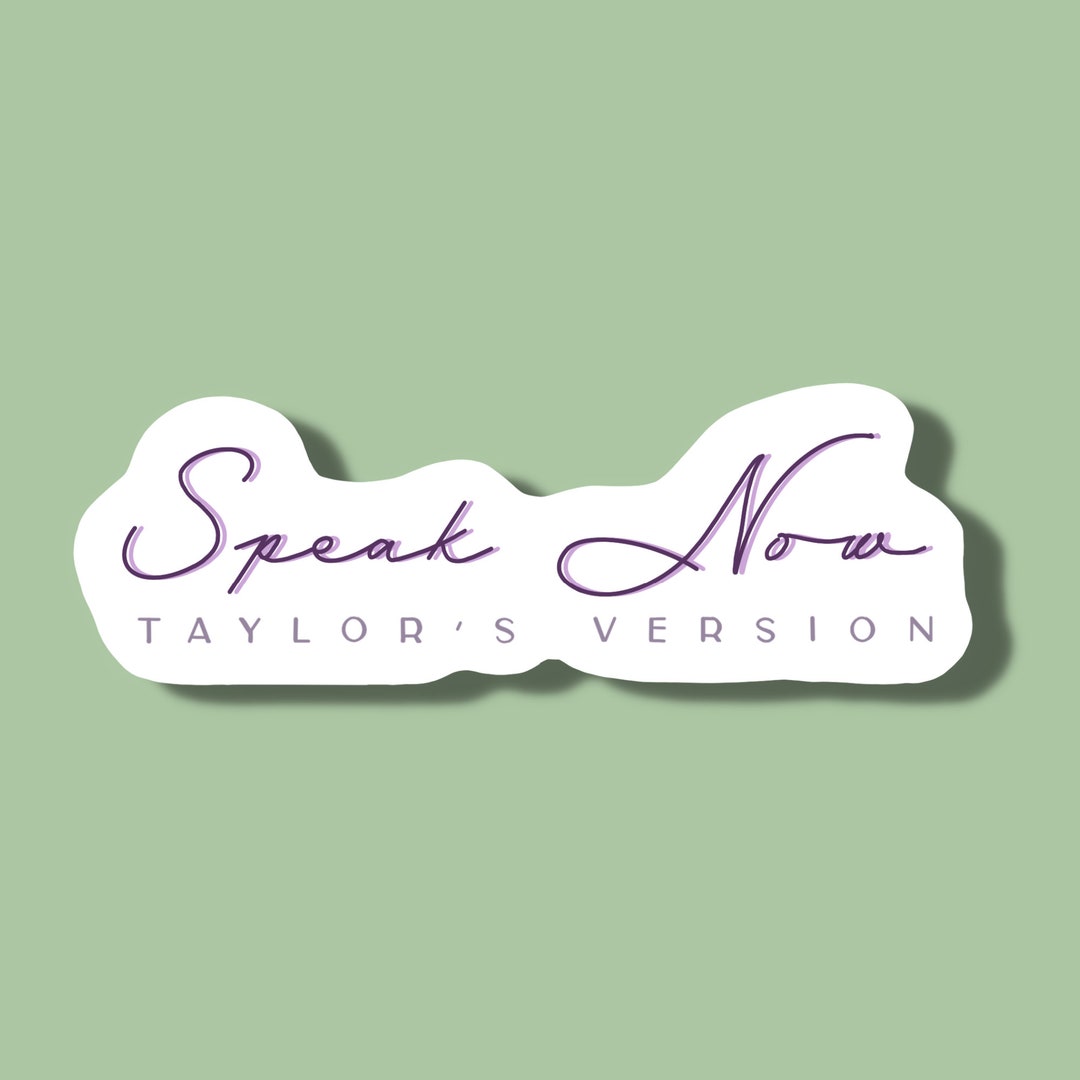 Speak Now TV Logo Vinyl Sticker Taylor Swift Sticker Sparks - Etsy