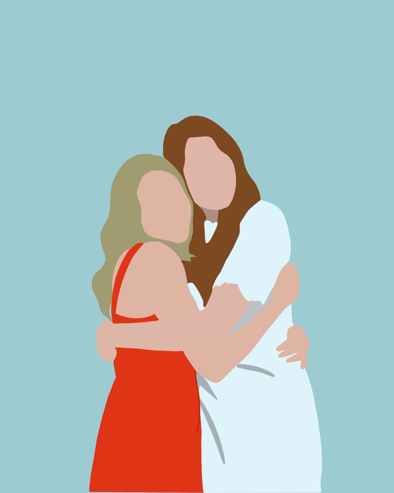 Faceless Custom Digital Couple Prints Two Person Faceless | Etsy