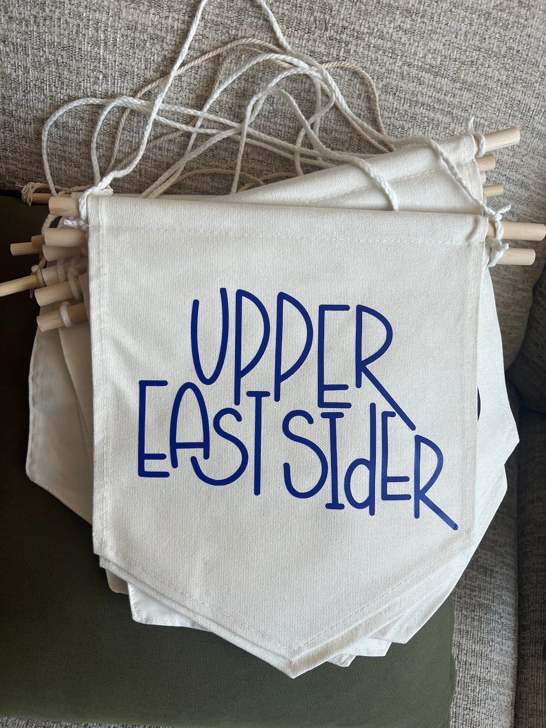 Upper East Sider Canvas Flag Upper East Sider Banner Upper - Etsy