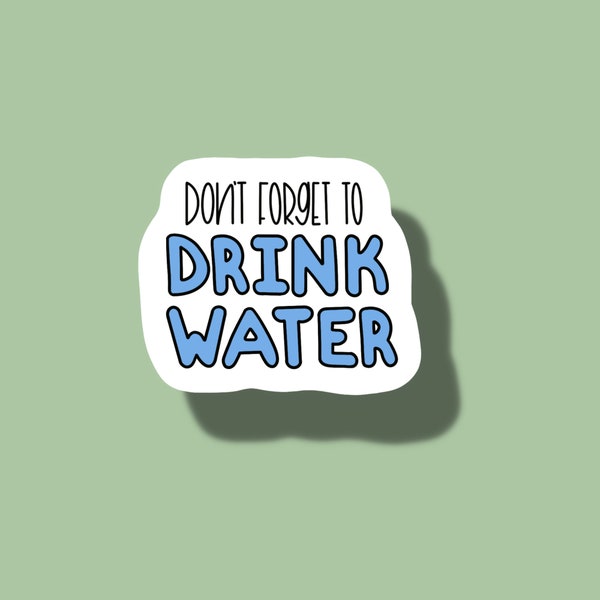 Drink Water Sticker - Etsy