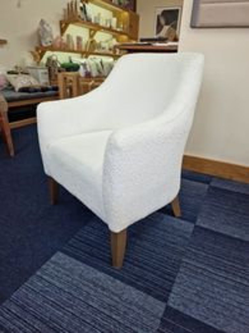 Accent Tub Chair Bedroom Chair in Soft Teddy Boucle - Etsy UK