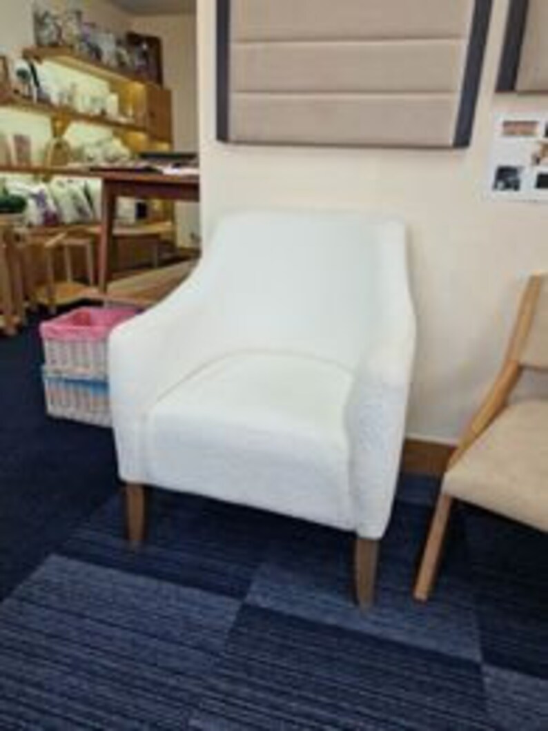 Accent Tub Chair Bedroom Chair in Soft Teddy Boucle - Etsy UK