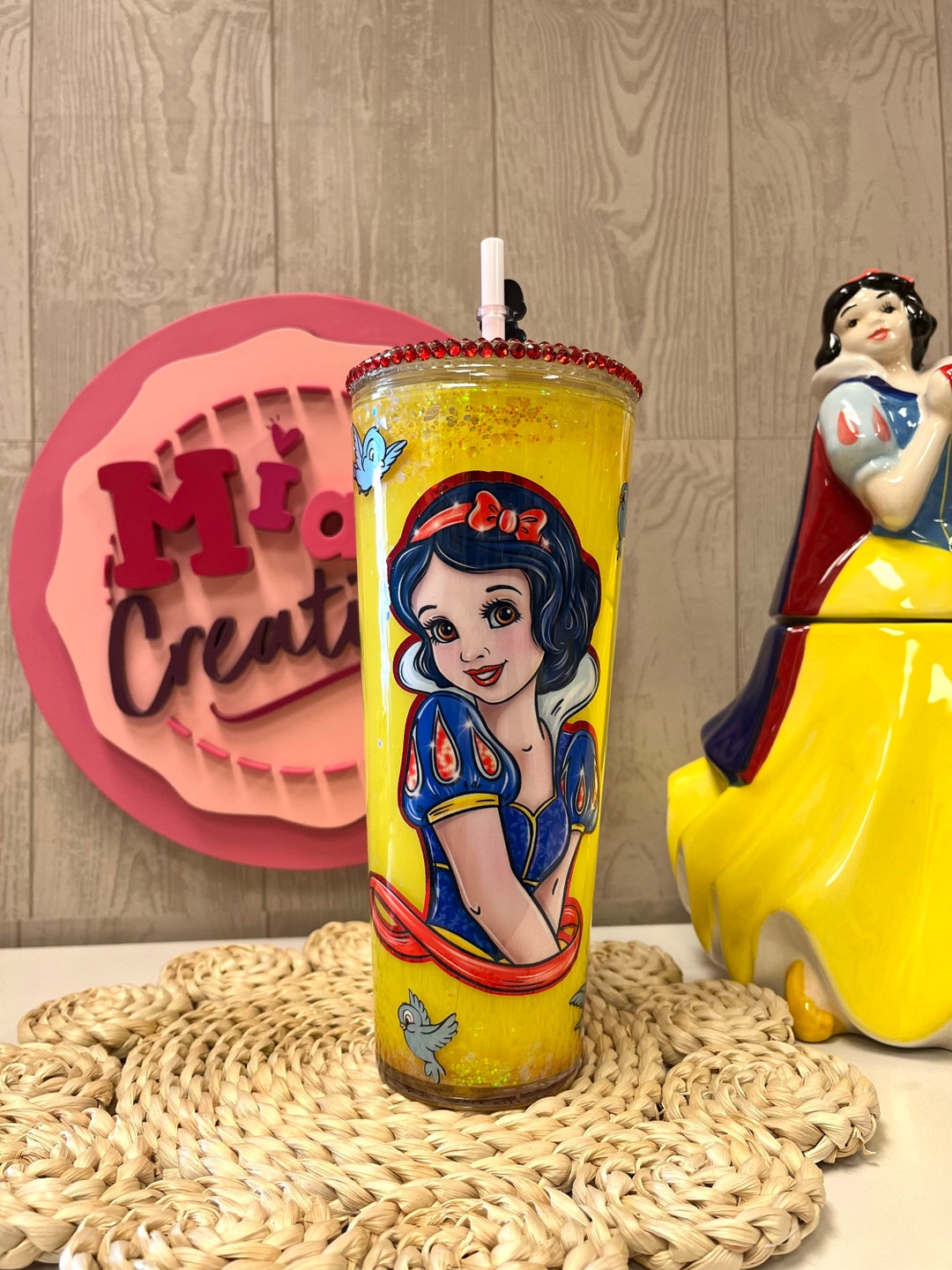 Snow White Snow Globe Tumbler, Snow White Tumbler, Snow White Princess ...