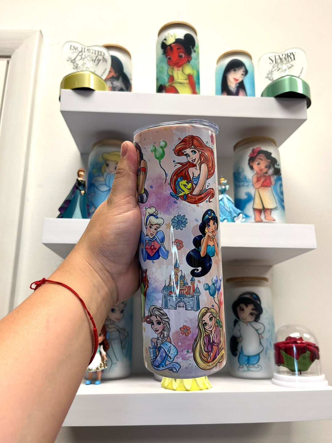 Princess Custom Tumbler, Disney Princess Tumbler, Princess Tumbler - Etsy