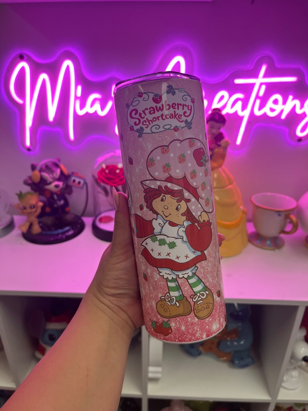 Strawberry Shortcake Custom Tumbler, Strawberry Shortcake Tumbler - Etsy