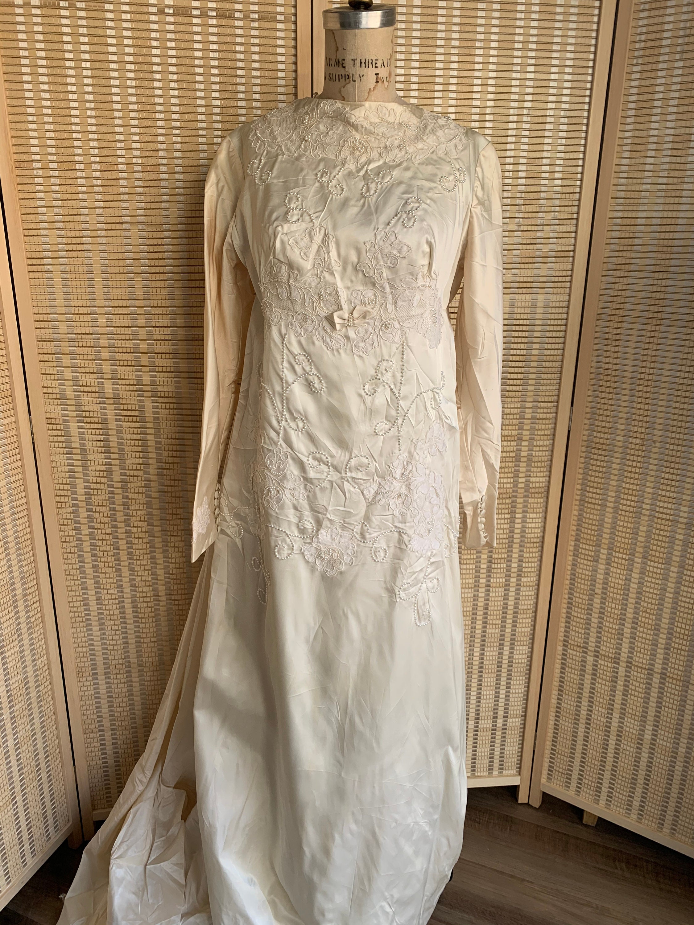 Edwardian Gothic Wedding Dress - Etsy