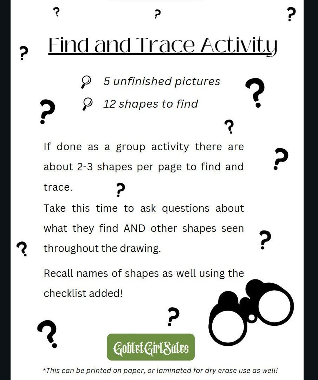 Find and Trace Worksheet SET - Etsy