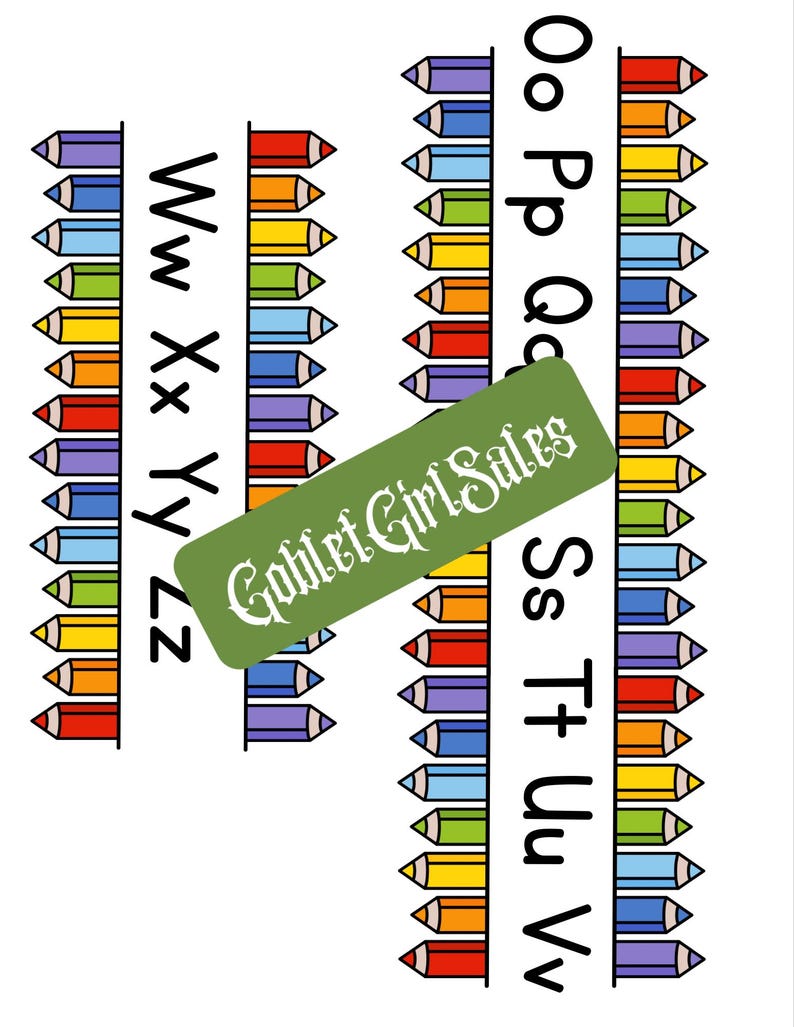 Colorful Alphabet (2 Sizes) - Etsy