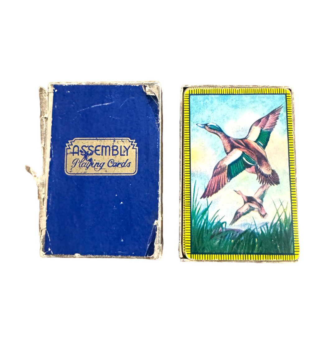 RARE Vintage Assembly Playing Cards Mallard Duck Complete Deck Set With ...
