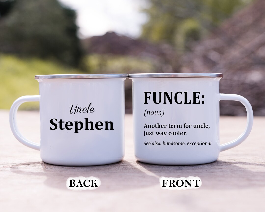 Funcle Camping Mug * Personalized Gift for Uncle * Custom Uncle Name ...