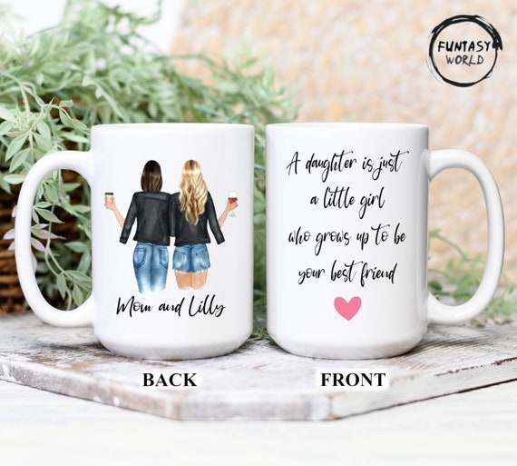 Mother Daughter Mug Personalized Mothers Day Mug Mothers Etsy