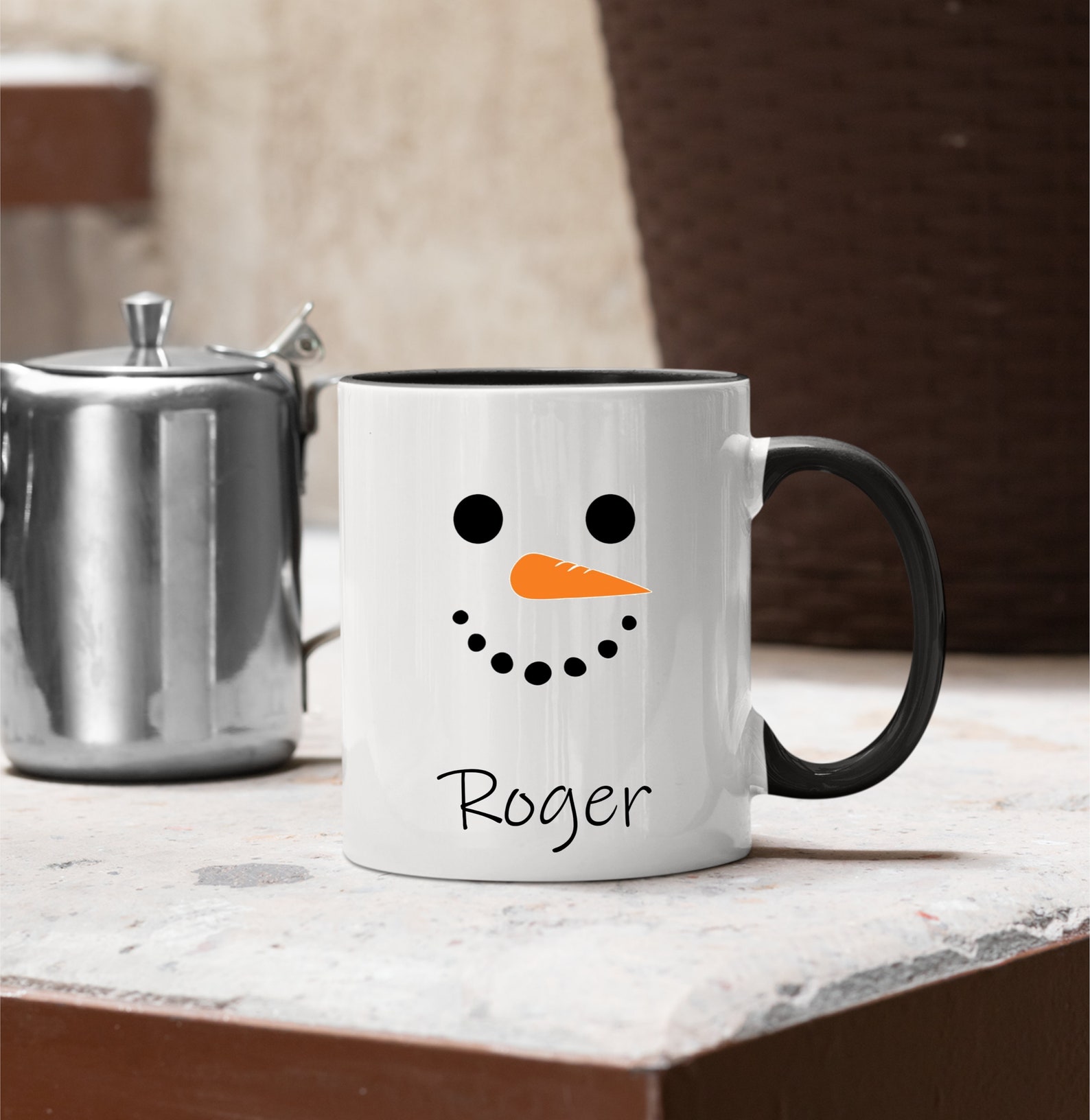 Snowman Mug Personalized Christmas Mug Cute Christmas Gift - Etsy