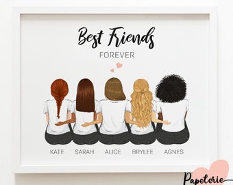 Friend Wall Art - Etsy