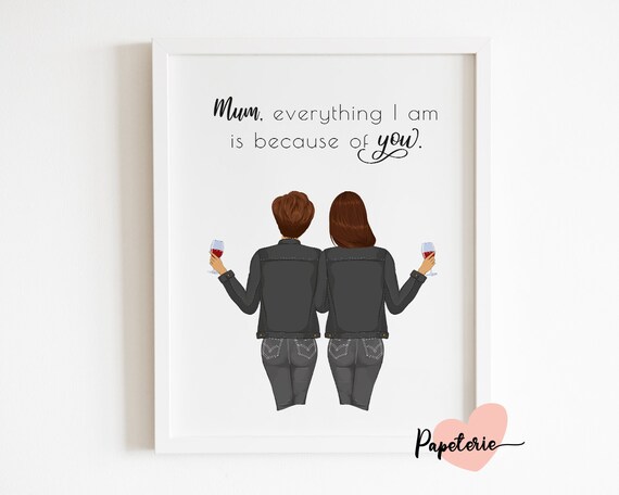 Personalized Gift Mom Christmas Gift Custom Mother Daughter | Etsy