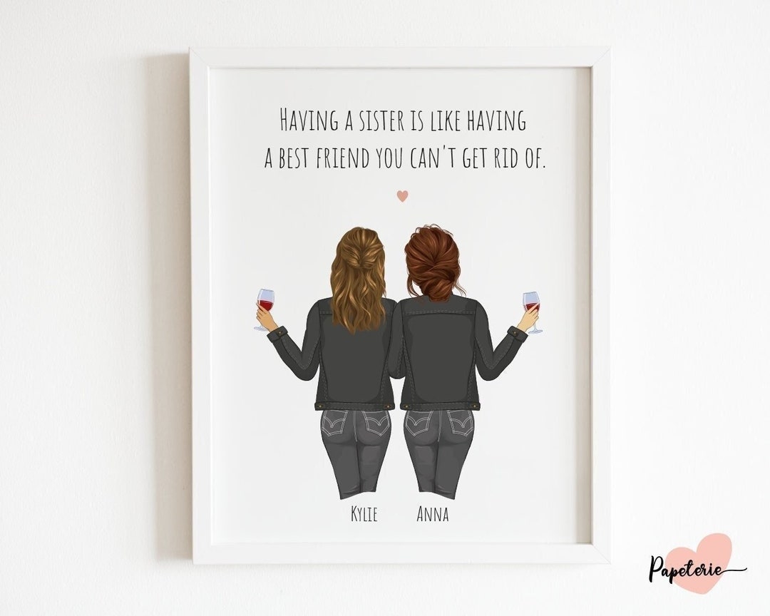 Long Distance Sister, Sentimental Sister, Moving Away Gift, Big Sister ...