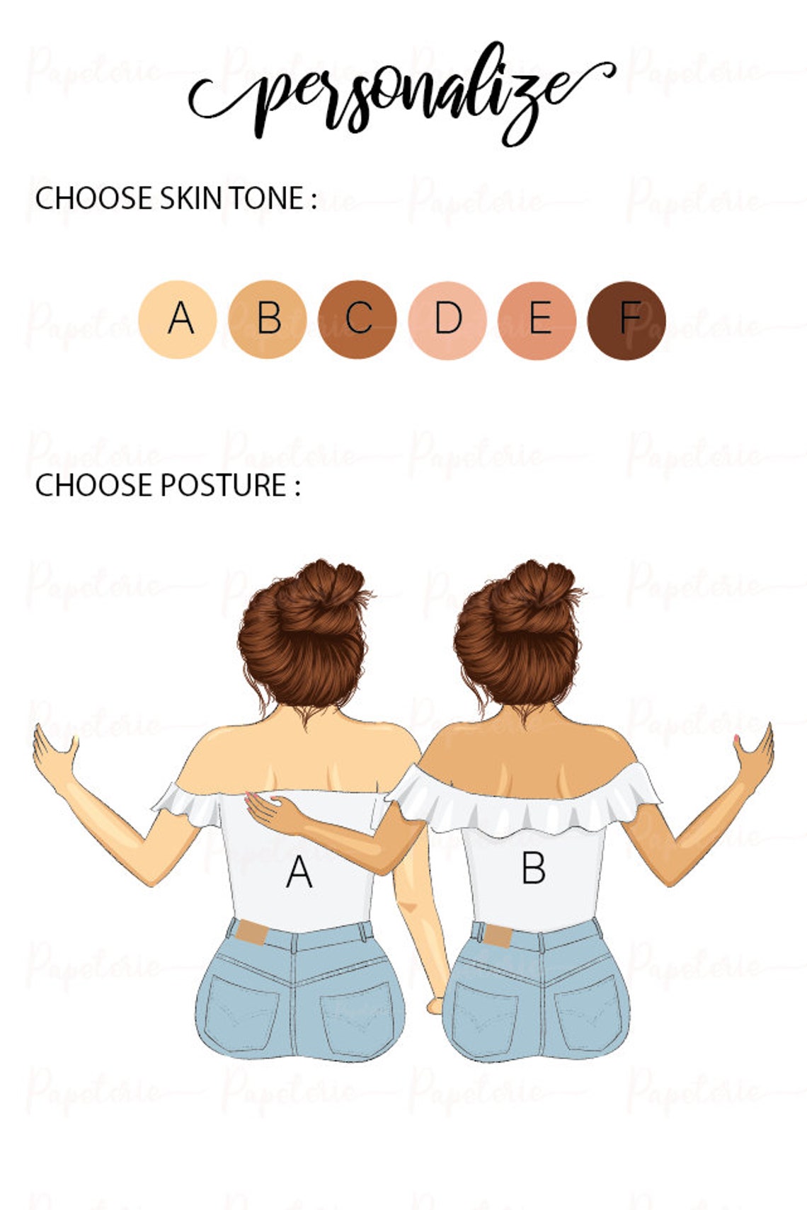 Best Friend Printable Portrait Friendship Gift Squad Goals - Etsy