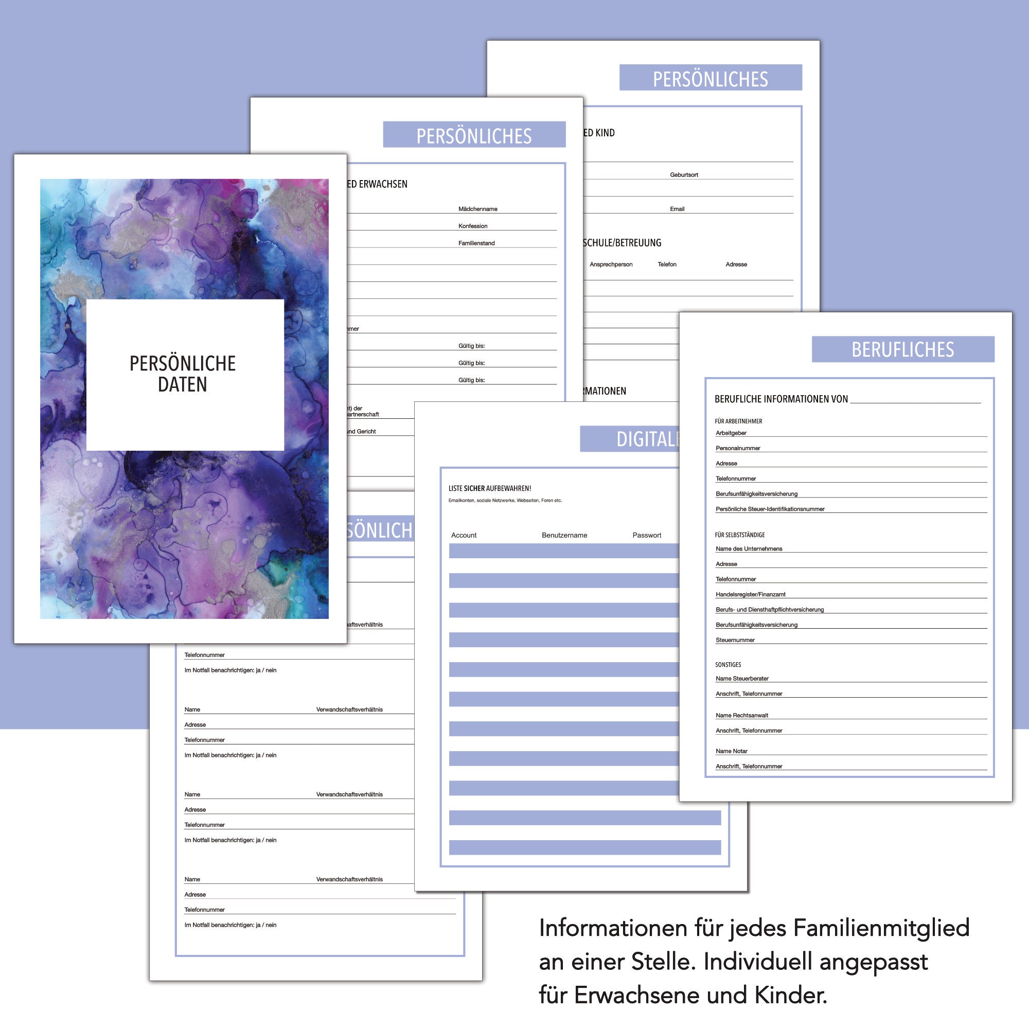 Emergency Folder Kit: 55 Pages Print Immediately, Have Everything at ...