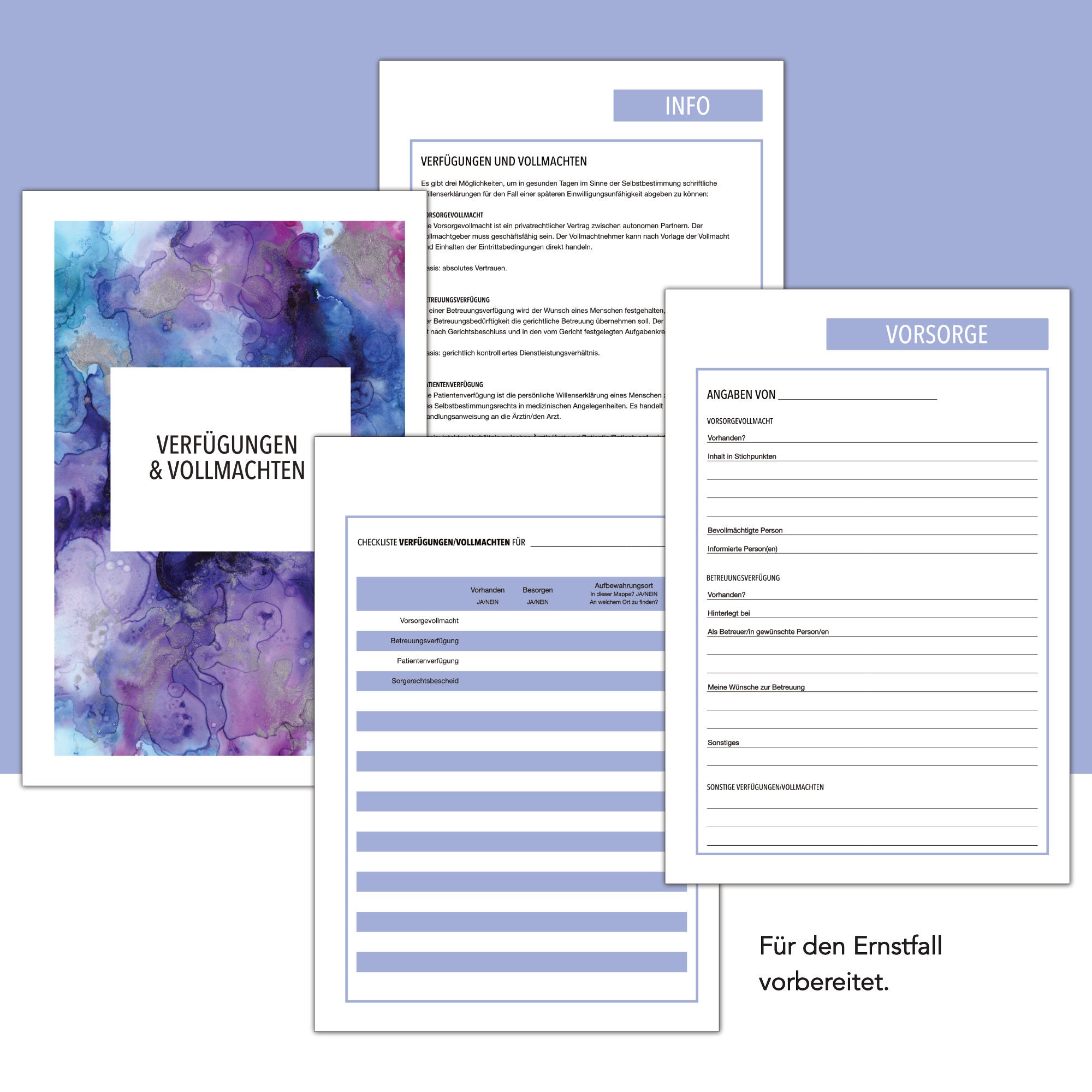 Emergency Folder Kit: 55 Pages Print Immediately, Have Everything at ...