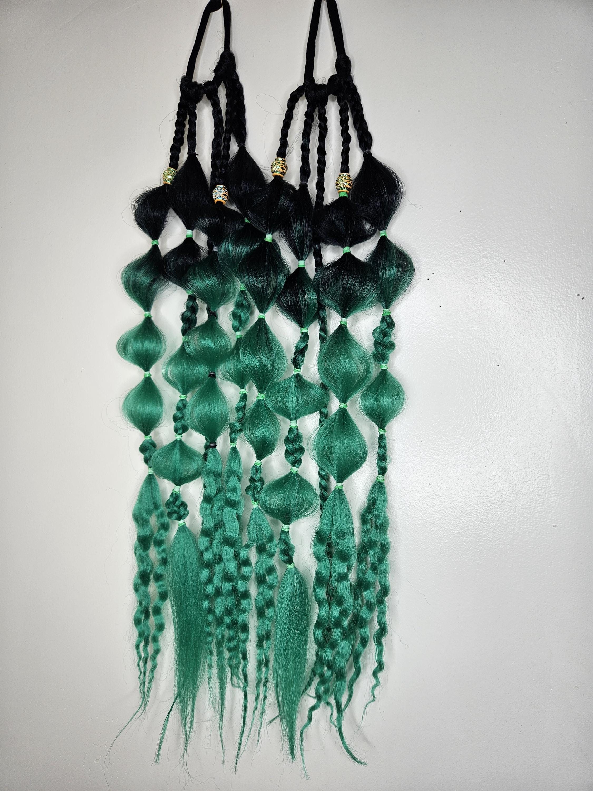 Handmade Ponytail Braids, Rave Braids Festival Braids Hair Extensions ...