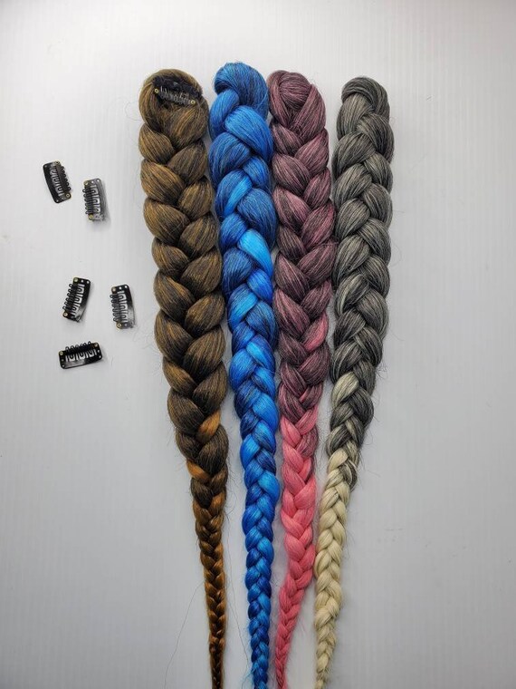 Clip in Braids 20 2 Colors - Etsy