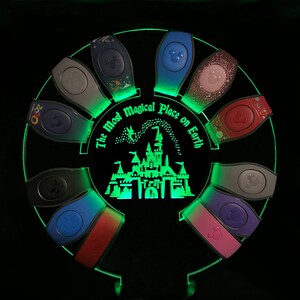 Disney Castles Inspired Custom Engraved LED Magicband Holder - Etsy