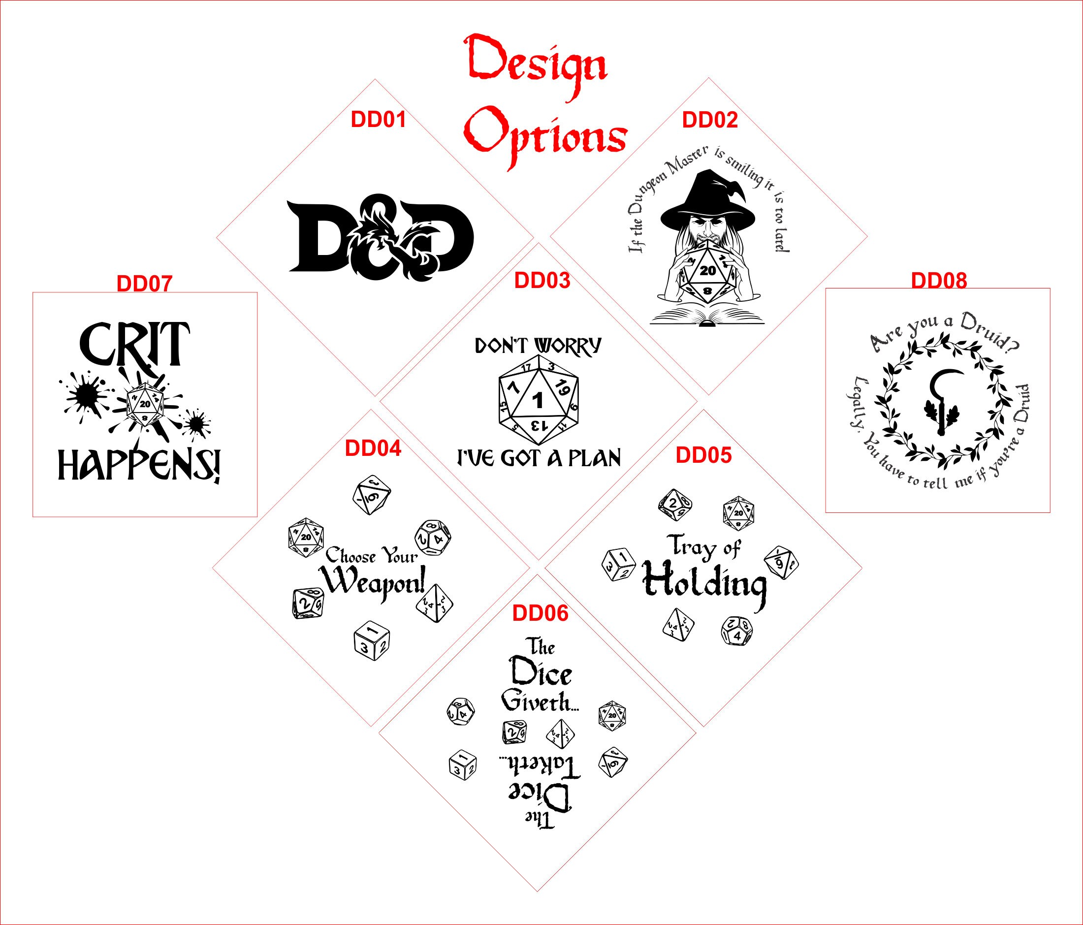 Dungeons & Dragons Inspired Custom Engraved Role Play Gaming - Etsy