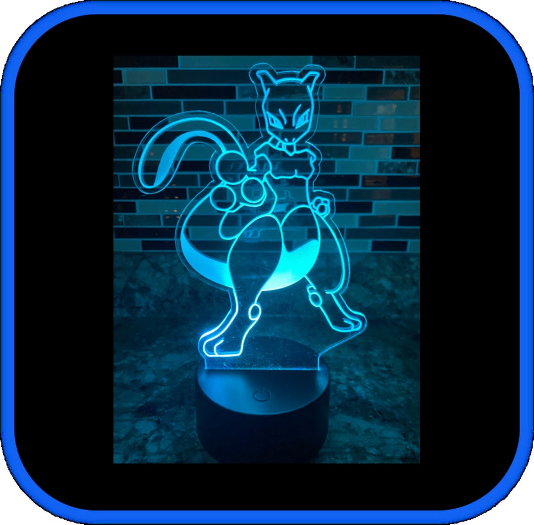 Pokemon Mewtwo Engraved and Now With Personalization Option LED ...