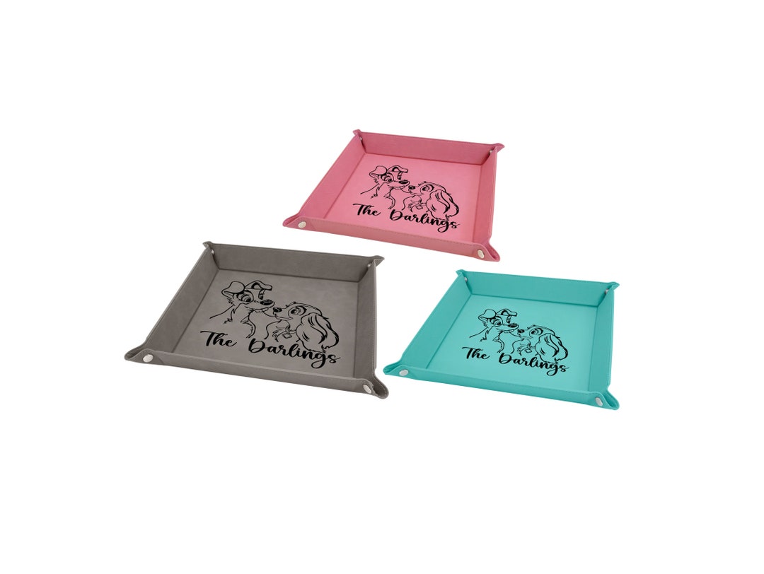 Lady & the Tramp Inspired Custom Engraved Leatherette Valet Tray - Etsy