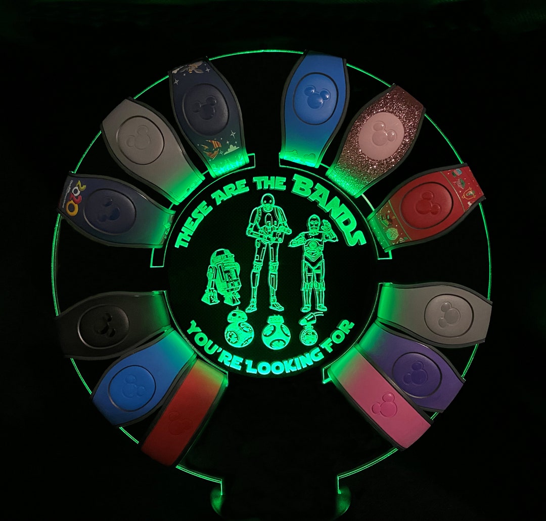 Star Wars Droid Inspired Custom Engraved LED Magicband Holder - Etsy