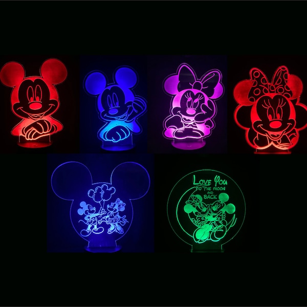 Minnie Mouse Night Light - Etsy