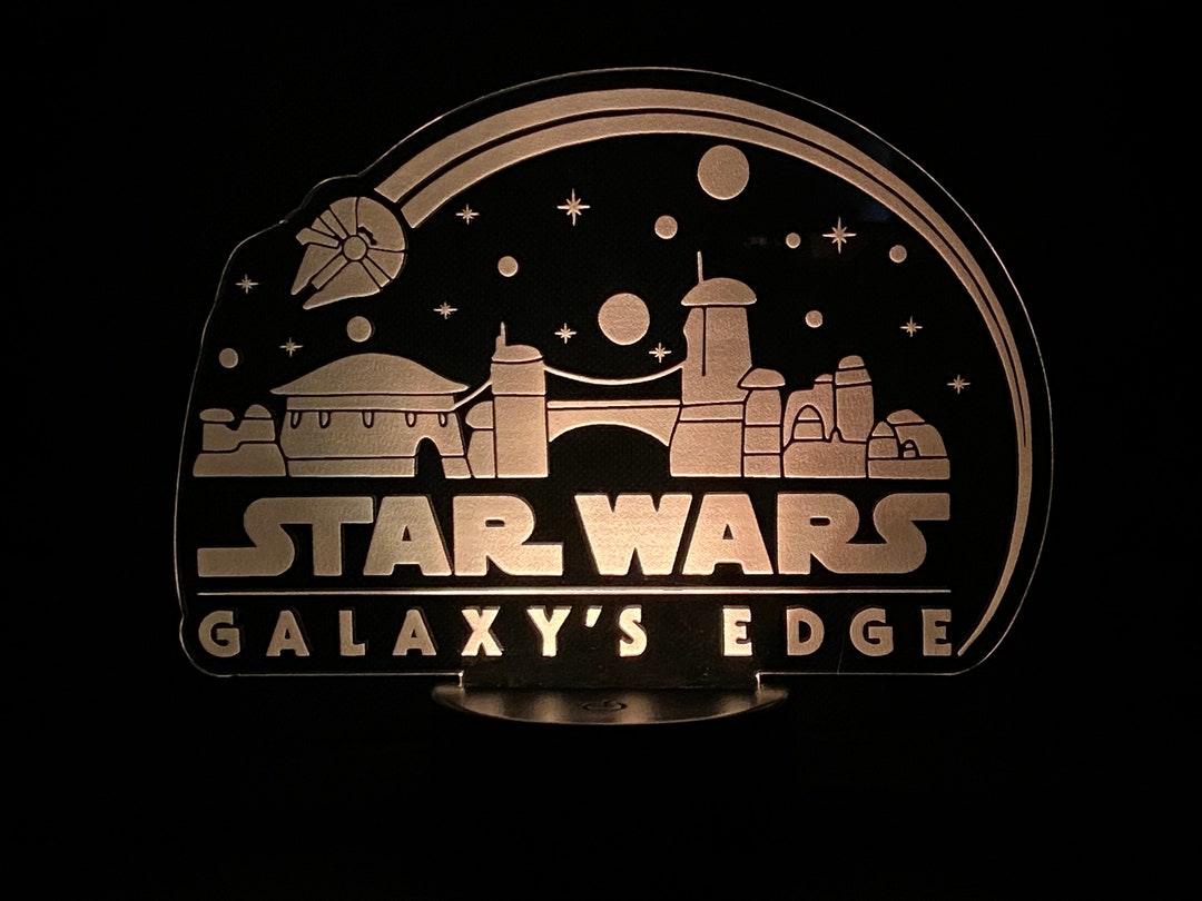 Star Wars Galaxy's Edge Inspired Custom Engraved LED Nightlight/sign - Etsy
