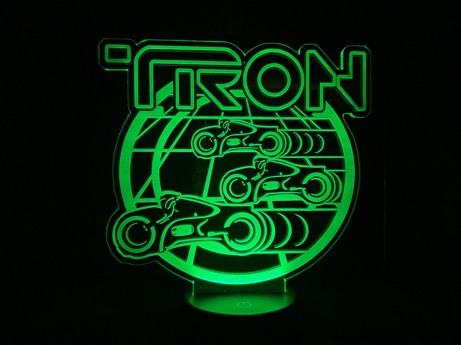 Tron Light Cycle Inspired Custom Engraved LED Nightlight/sign - Etsy