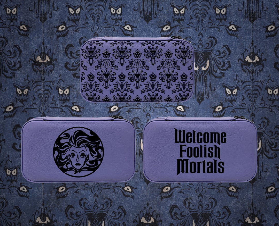 Haunted Mansion Inspired Custom Engraved Large Leatherette Jewelry ...