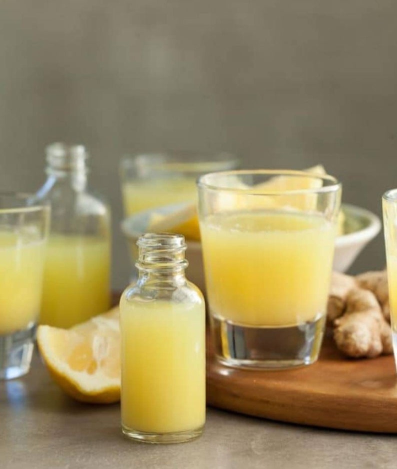 GINGER SHOTS Set of Six Bottles.made to Order. Organic Ginger | Etsy