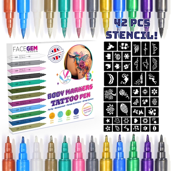 Temporary Tattoo Pens - Etsy UK