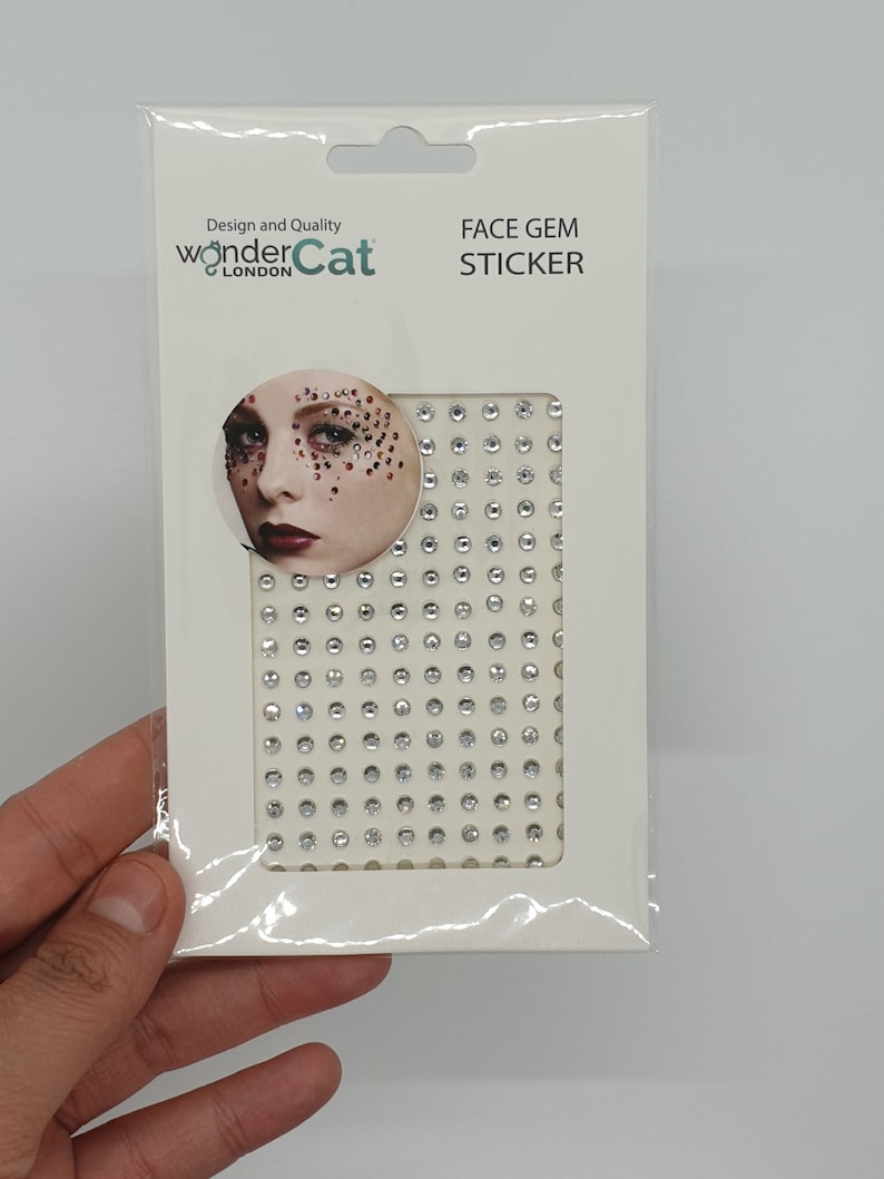 Face Gems Adhesive Glitter Jewel Tattoo Sticker Festival Rave Party ...