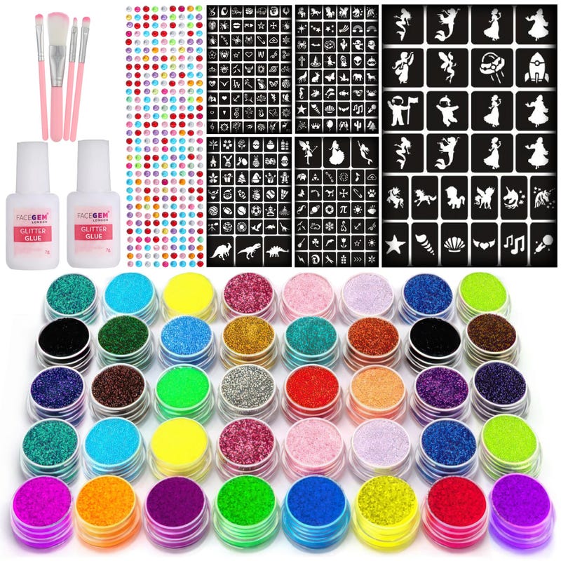 Temporary Tattoo Glitter - Etsy UK