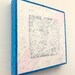 Square With Diagonal - Painting on Canvas - Etsy