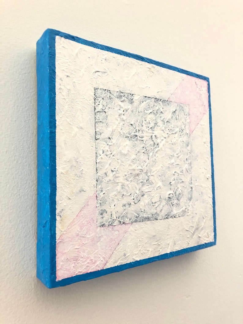 Square With Diagonal - Painting on Canvas - Etsy