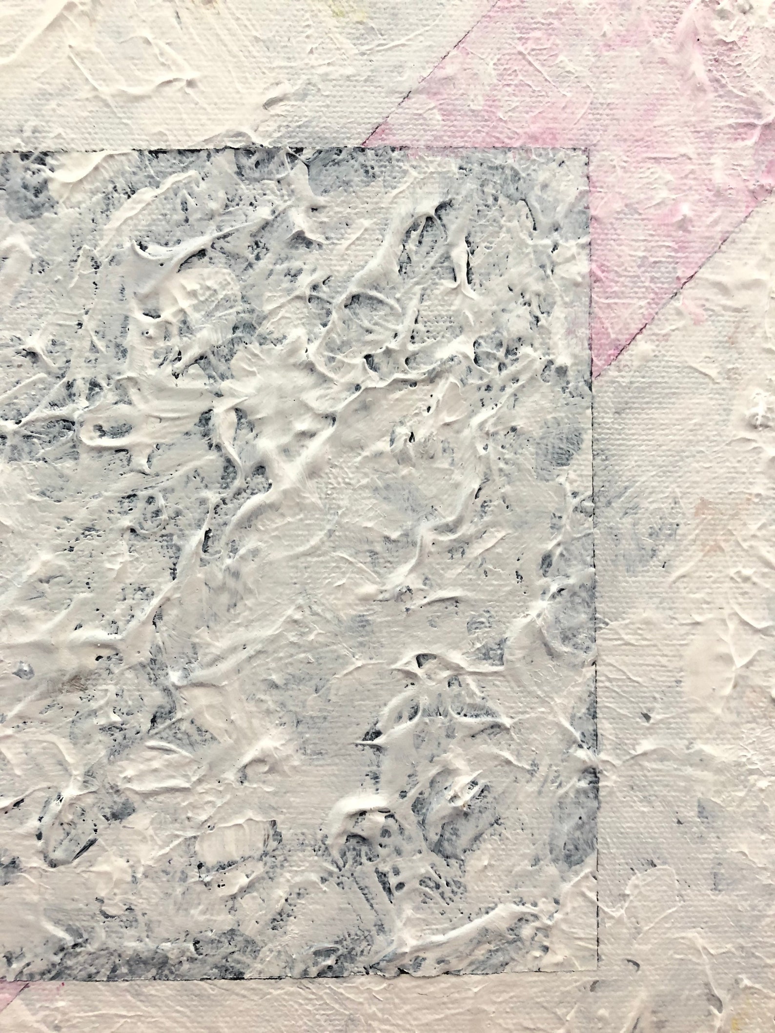 Square With Diagonal - Painting on Canvas - Etsy