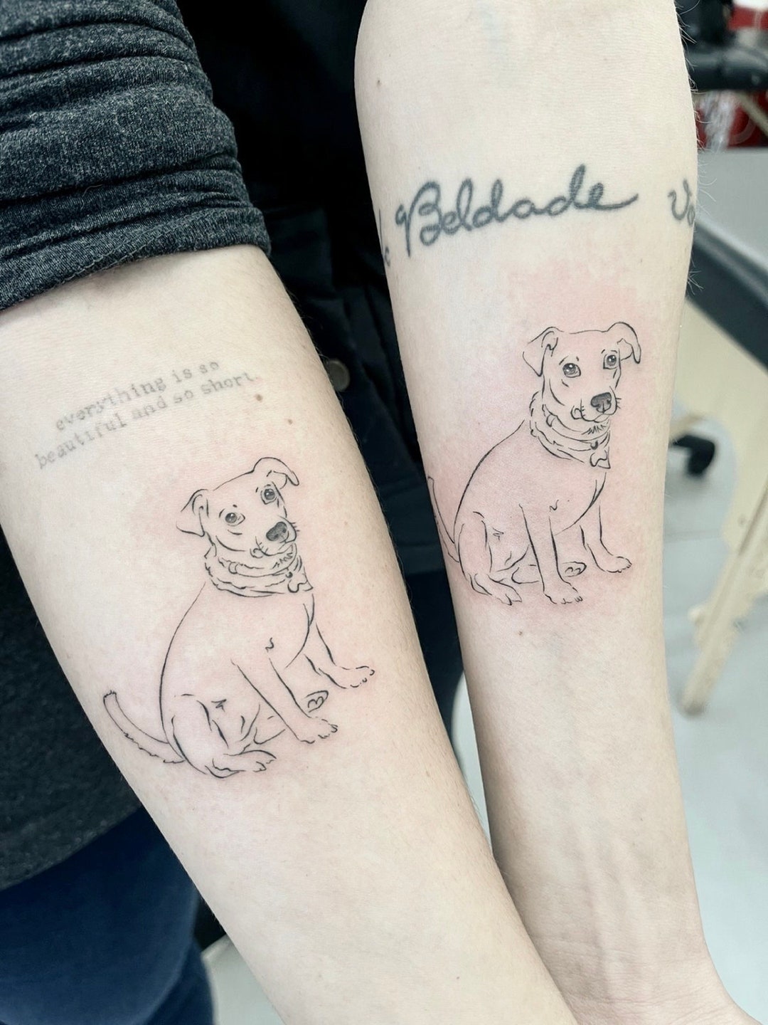 Custom Line Tattoo-minimalist Custom Line Tattoo-personalized Ink ...