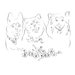 Christmas Gift Custom Line Drawing Pet Dog Portraitline - Etsy