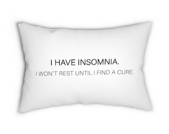 Insomnia Pillow - Etsy