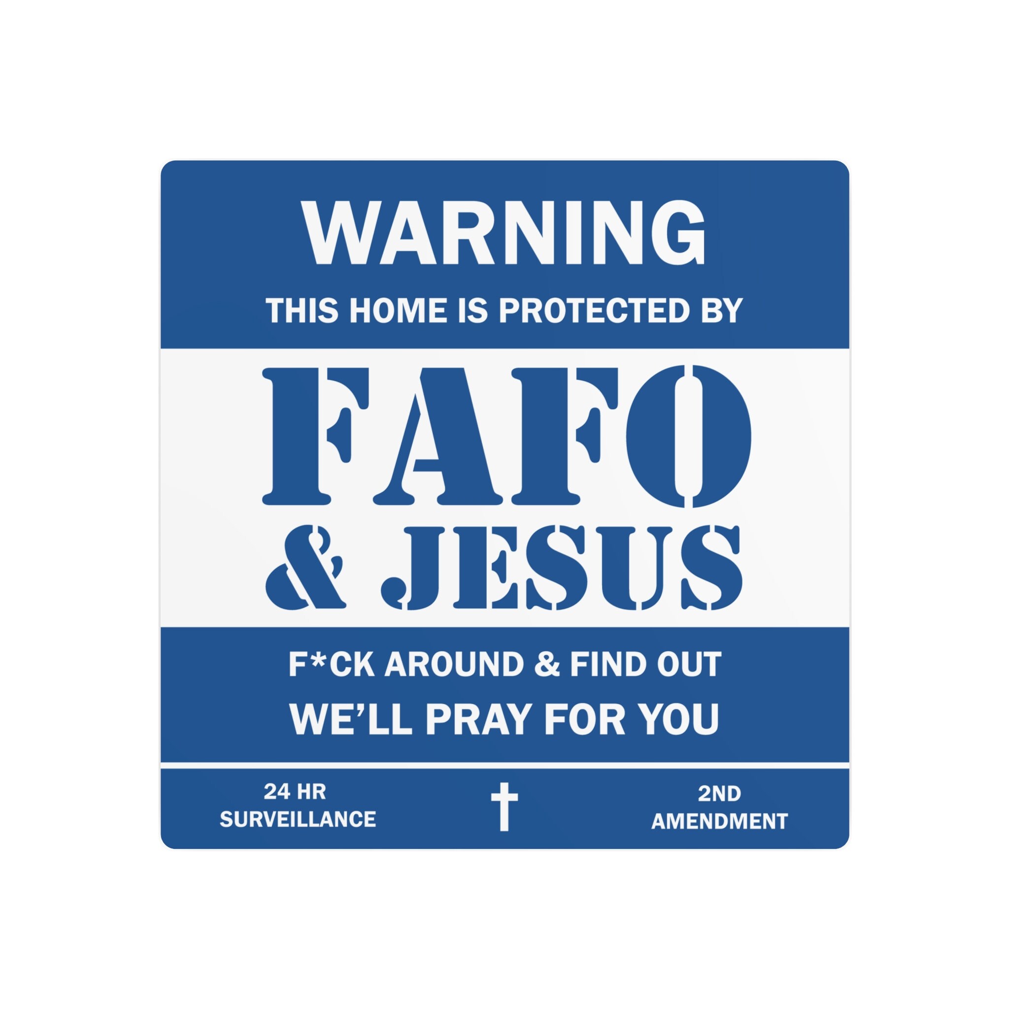 FAFO & JESUS Metal Sign - Etsy