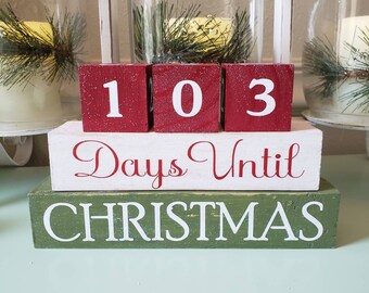 Christmas Countdown Calendar | Etsy