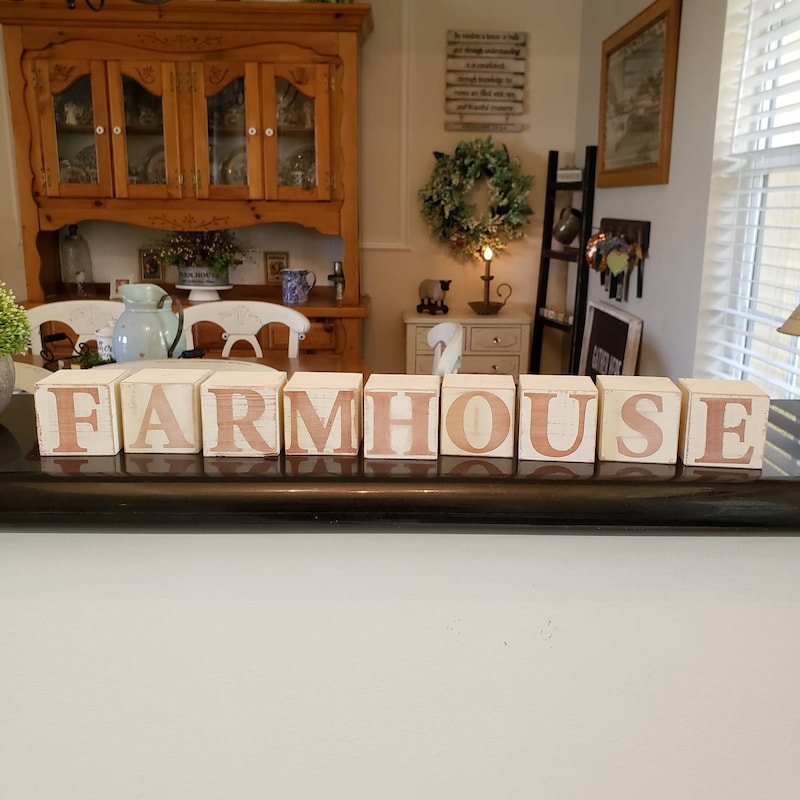 Wood Letter Blocks - Etsy
