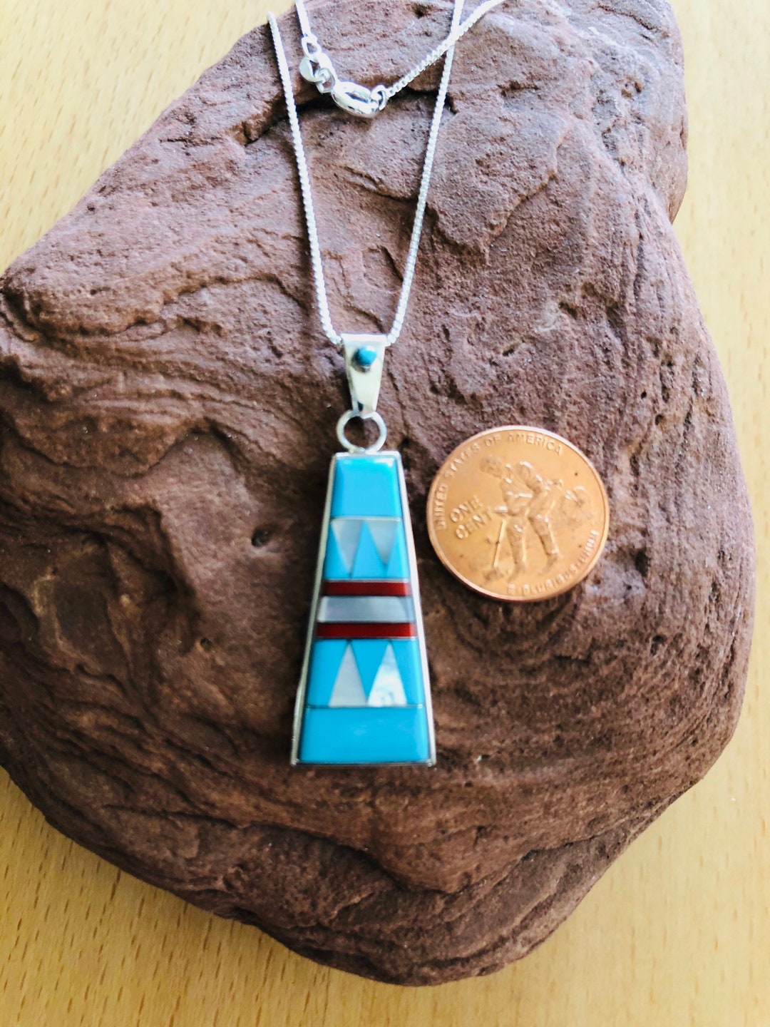 Colorful Pendant/multi Color Pendant/sterling Silver Mix Color Pendant ...